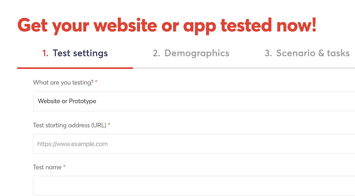 Pay as you go User Testing Tool - Userfeel